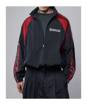 WILLY CHAVARRIA Logo Tape Track Jacket