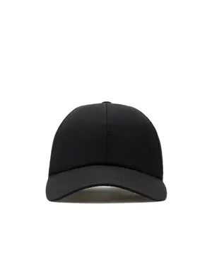 Burberry Baseball Cap With Equestrian Knight Design - Black/sand