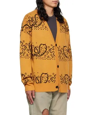 Rhude Paisley Print Button-front Cardigan