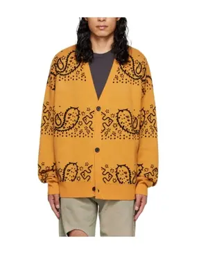 Rhude Paisley Print Button-front Cardigan