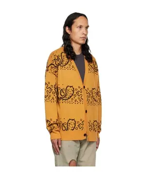 Rhude Paisley Print Button-front Cardigan