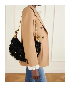 Chloé Zippered Shoulder Bag With Chain And Horse Details