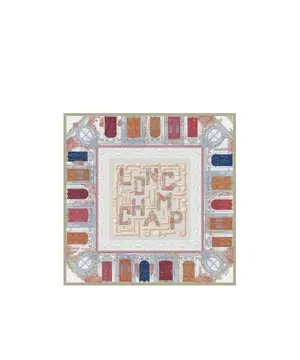 Longchamp Jardin Parisien Scarf - White