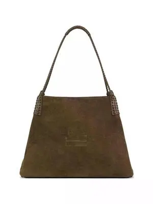 Etro Large Libra Suede Tote Bag - Green