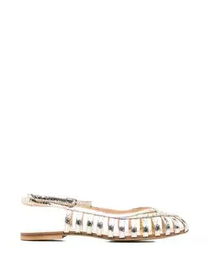 ANNA F. Round-toe Slingback Ballet Flats