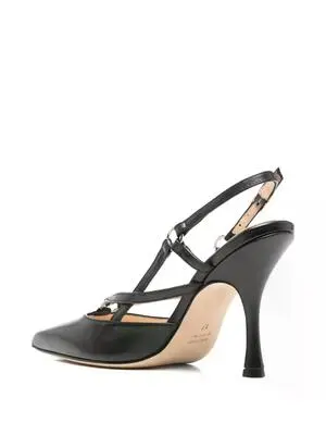 ANNA F. Pointed-toe Slingback Pumps