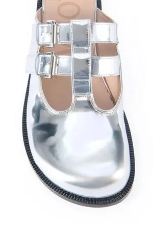 Loewe Campo Mary Jane Mules - Silver