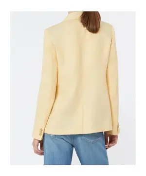 Max Mara Flap-pocket Blazer - Light Yellow