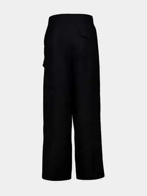 Auralee Wool Herringbone Cargo Pants