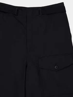 Auralee Wool Herringbone Cargo Pants
