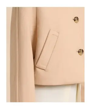Marni Camel Felt Cropped Jacket