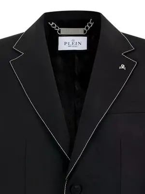 Philipp Plein Contrast-stitching Blazer