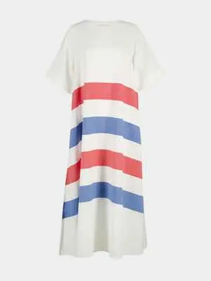 MARRAKSHI LIFE Striped Cotton Maxi Dress - Multicolour