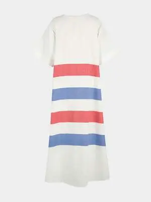 MARRAKSHI LIFE Striped Cotton Maxi Dress
