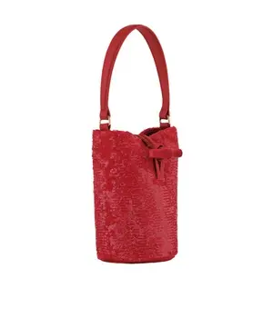 Longchamp Le Roseau Sequin Embellished Tote Bag