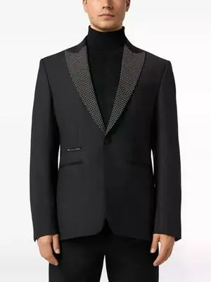 Philipp Plein Embellished Buttoned Blazer