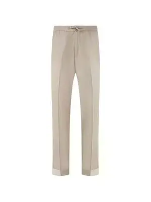 Philipp Plein Drawstring Turn-up Trousers