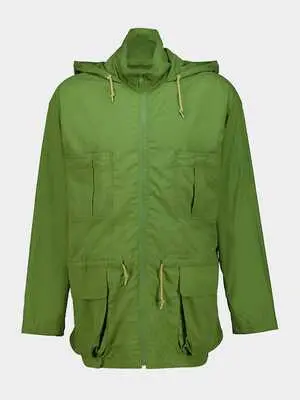 Auralee Dusty Cotton Hooded Blouson - Green