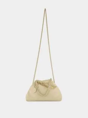 Stella McCartney Falabella Mini Drawstring Handbag - Gold
