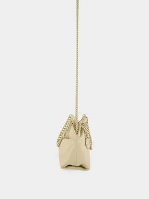 Stella McCartney Falabella Mini Drawstring Handbag - Gold