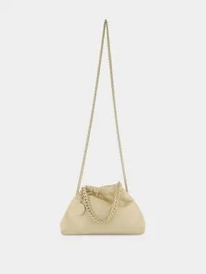 Stella McCartney Falabella Mini Drawstring Handbag - Gold