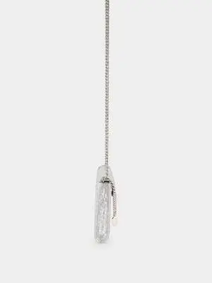Stella McCartney Falabella Metallic Crossbody Bag - Silver