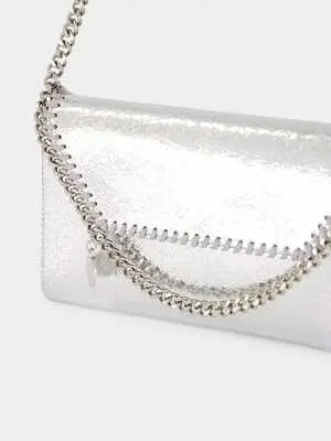 Stella McCartney Falabella Metallic Crossbody Bag - Silver