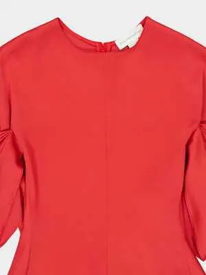 Stella McCartney Draped Sleeve Acetate Top