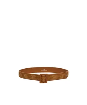 Max Mara Raffia-effect Belt - Brown