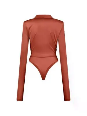 Gauge81 Bauska Draped V-neck Bodysuit