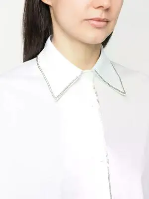 GENNY Embellished Cropped Shirt