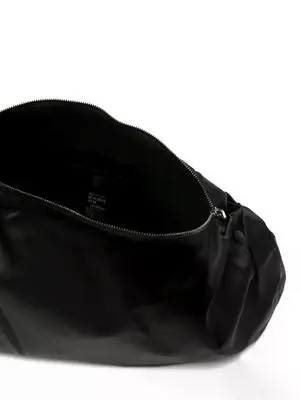 Yohji Yamamoto Gathered Shoulder Bag With Logo Patch