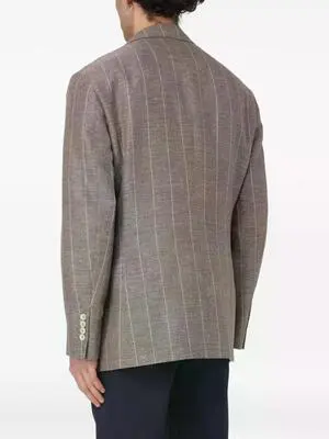 Brunello Cucinelli Pinstripe-pattern Double-breasted Blazer