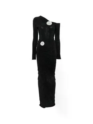 MIRON Embellished Floral Maxi Dress