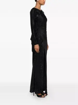 MIRON Crystal-embellished Draped Dress