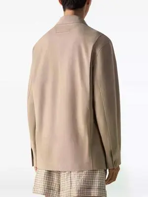 Zegna Lambskin Leather Sahariana Jacket