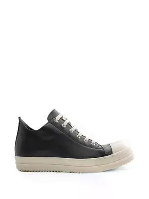Rick Owens Leather Sneakers - Black