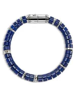 John Hardy John Hardy Sterling Silver And Onyx Bead Bracelet Silver/lapis Lazuli