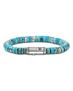 John Hardy John Hardy Sterling Silver And Onyx Bead Bracelet Turquoise