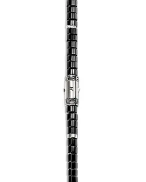 John Hardy Sterling Heishi Onyx Rondelle Necklace - Silver