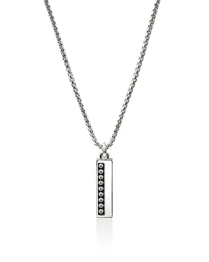 John Hardy Sterling Nailhead Tag Necklace