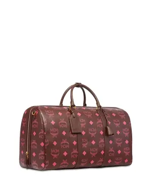 Mcm Ottomar Large Leather Weekender Bag