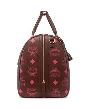 Mcm Ottomar Large Leather Weekender Bag