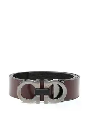 FERRAGAMO Gancini Buckle Belt - Red