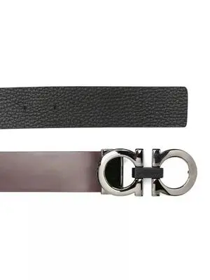 FERRAGAMO Gancini Buckle Belt - Red