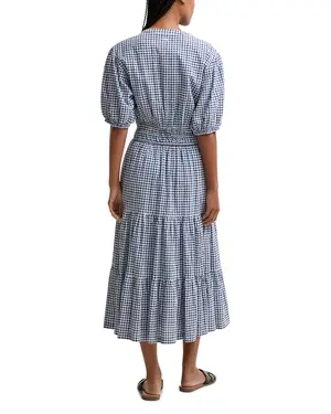 Barbour Ashwell Midi Dress In Gingham Checks