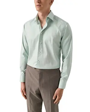 Eton Slim Fit Oxford Dress Shirt - Medium Green