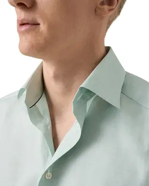 Eton Slim Fit Oxford Dress Shirt - Medium Green