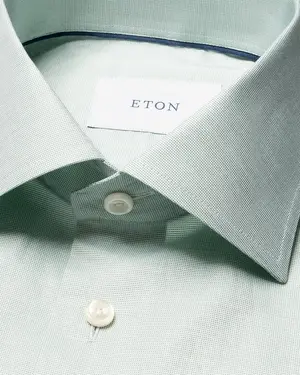 Eton Slim Fit Oxford Dress Shirt - Medium Green