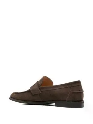 SERGIO MORETTI FIRENZE Suede Penny Loafers